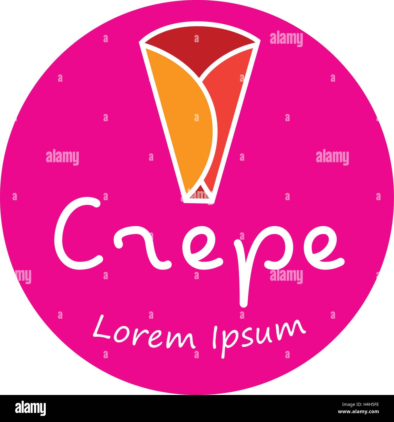 Rolled crepes Stock Vector Images - Alamy