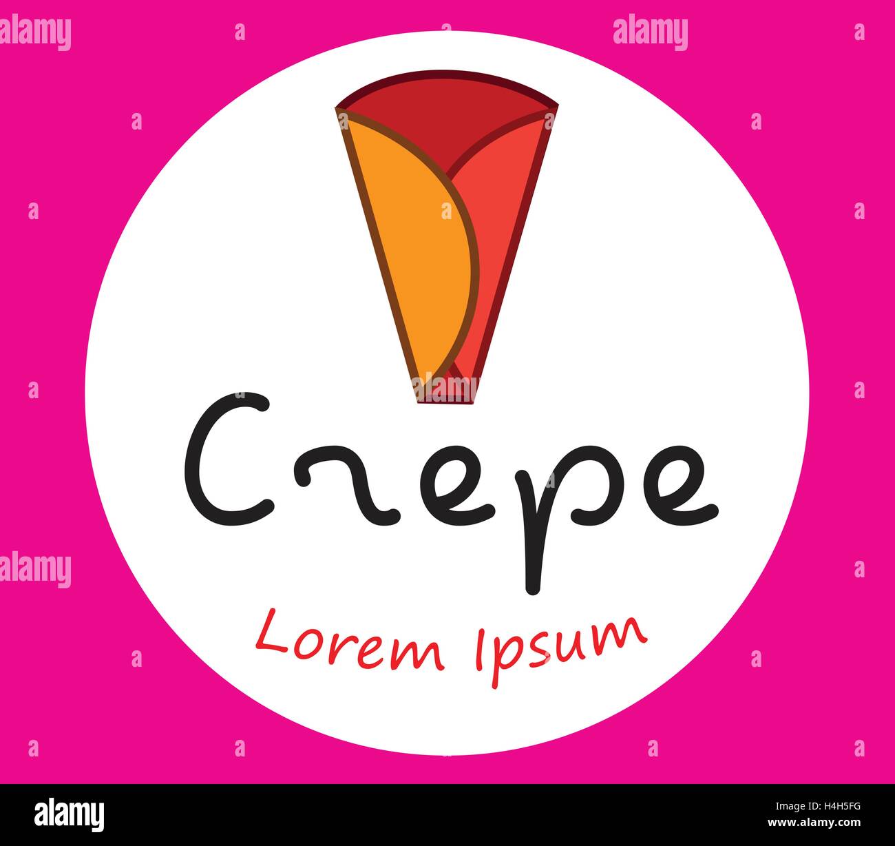 Crepe Logo Design, AI 8 supported Stock Vector Image & Art - Alamy