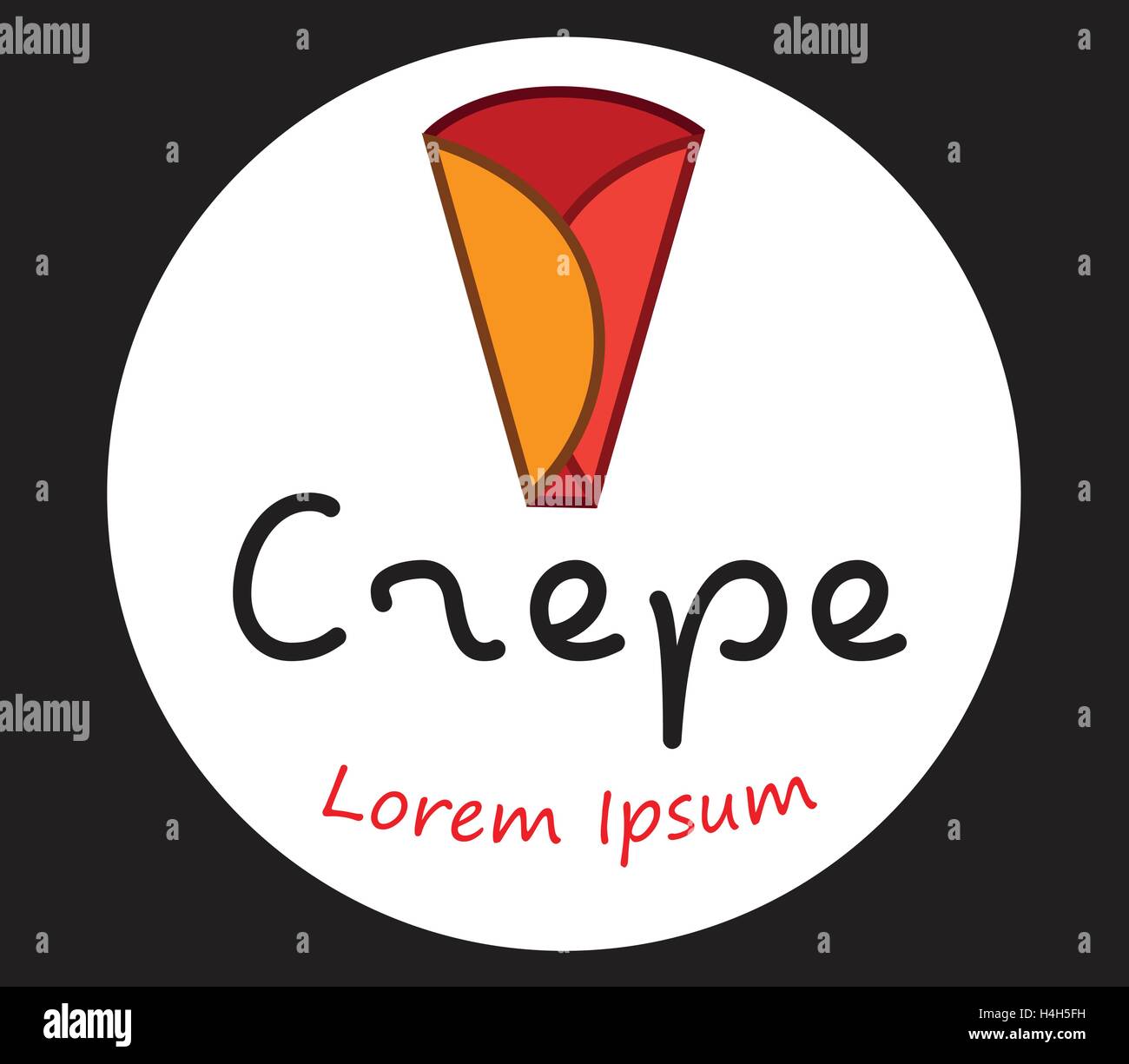 Crepe Logo Design, AI 8 supported Stock Vector Image & Art - Alamy