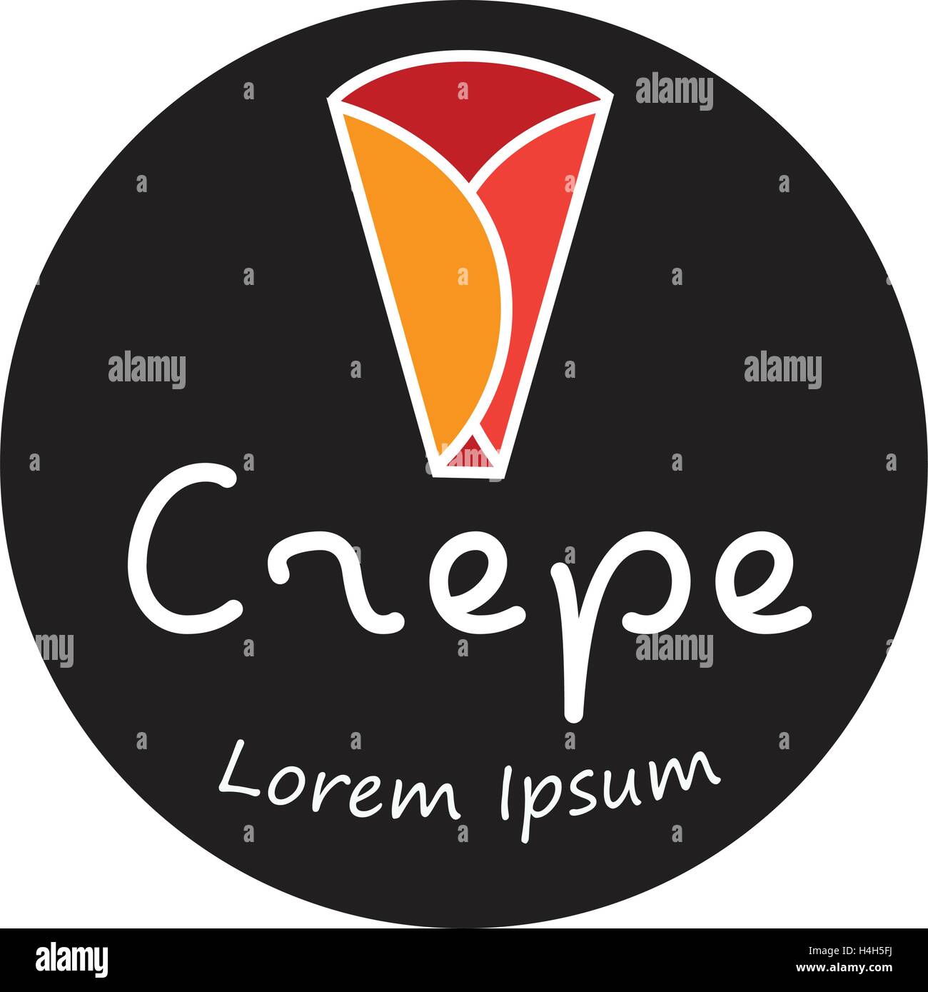 Crepe Logo Design, AI 8 supported Stock Vector Image & Art - Alamy