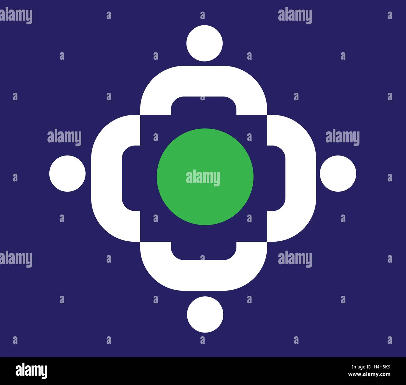 Teamwork Icon With. AI 8 Supported Stock Vector Image & Art - Alamy