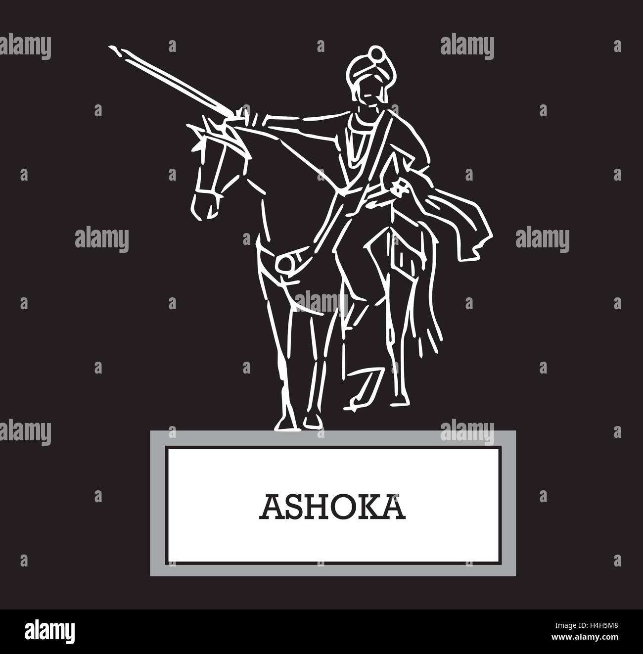 Emperor ashoka hi-res stock photography and images - Alamy