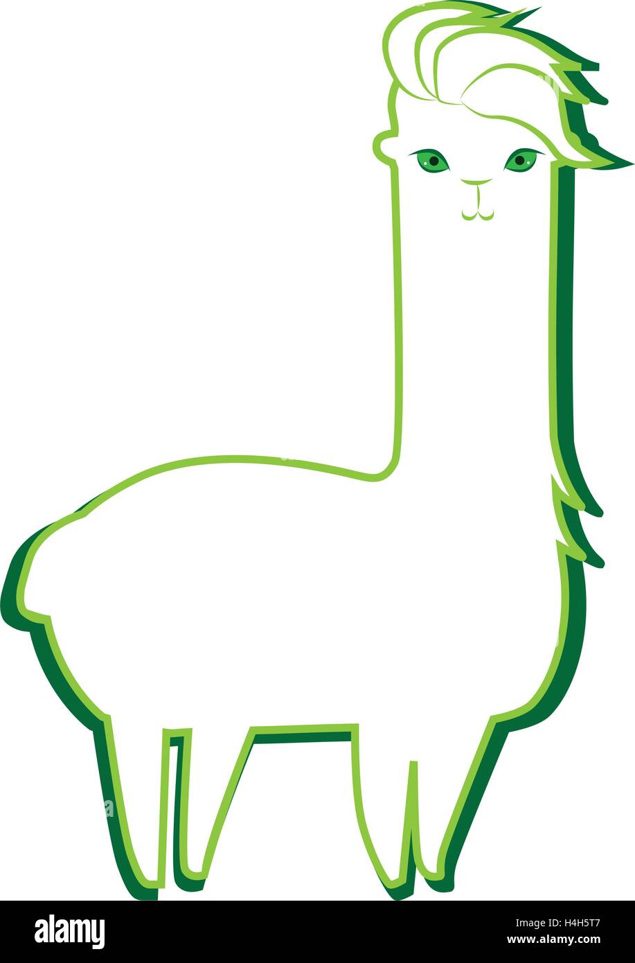 Cute Lama Character Design. EPS 8 supported Stock Vector Image & Art ...