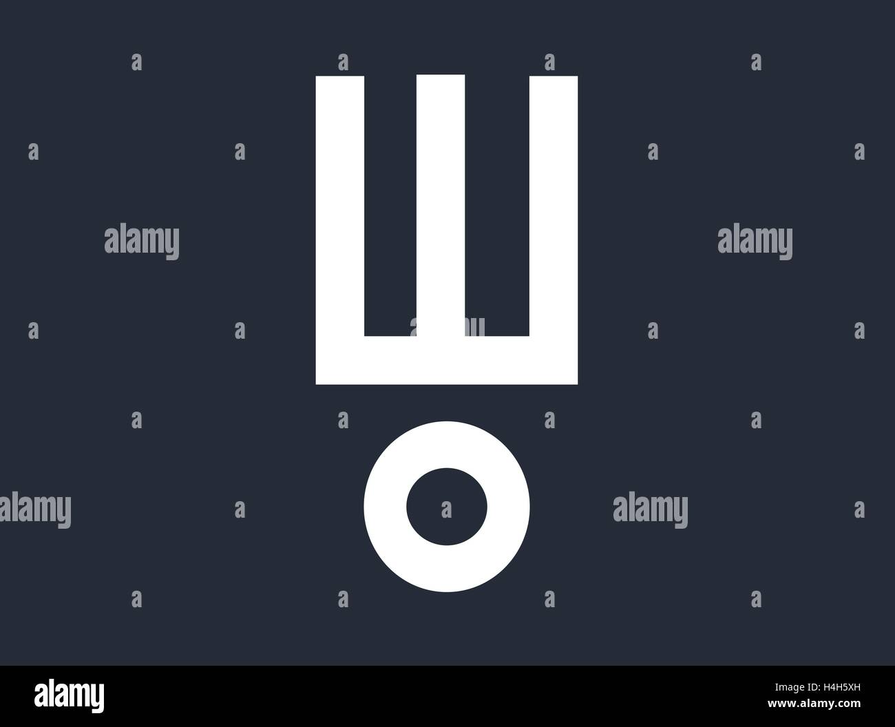 Wo Logo Design, AI 8 supported Stock Vector Image & Art - Alamy