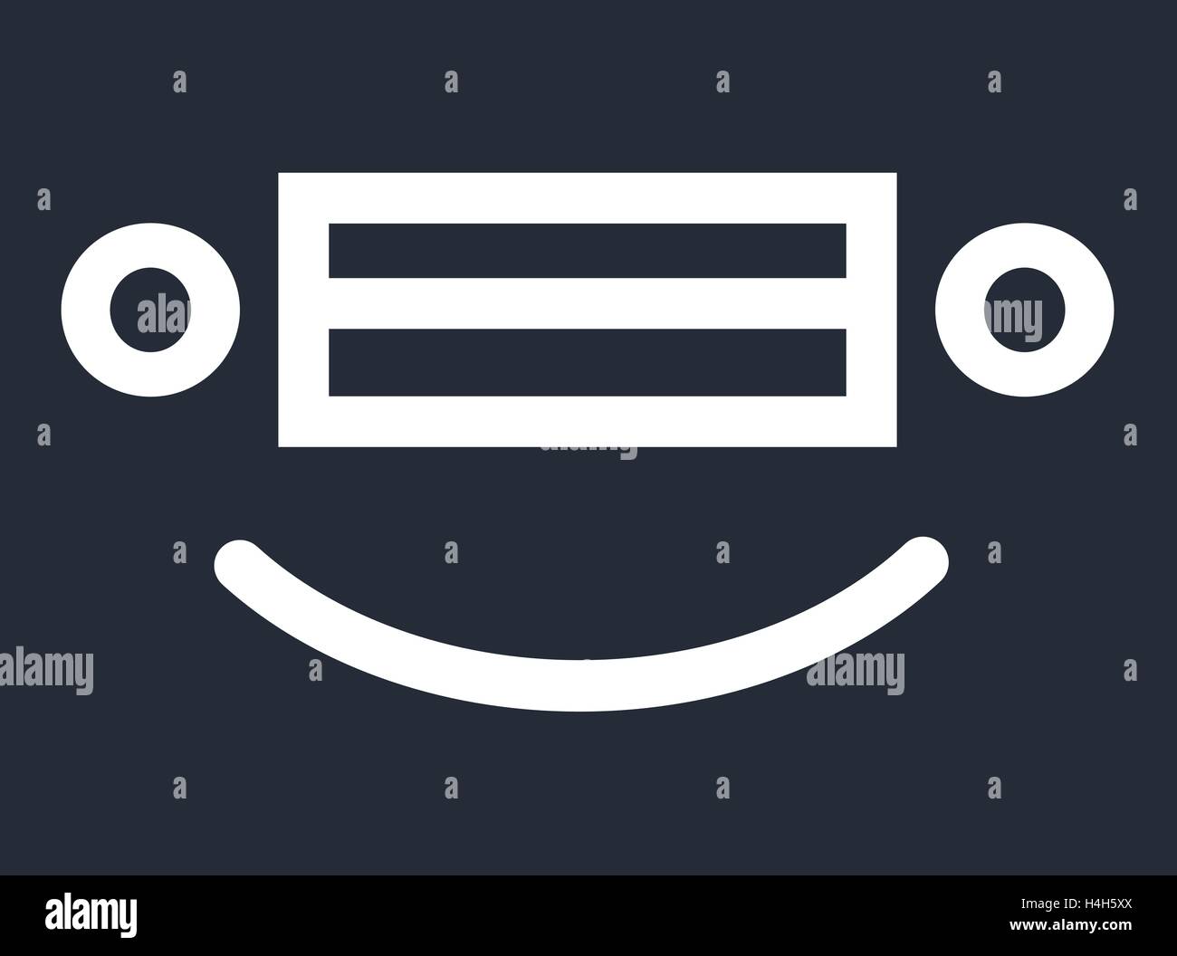 Abstract Smile Icon Design, AI 8 supported Stock Vector Image & Art - Alamy
