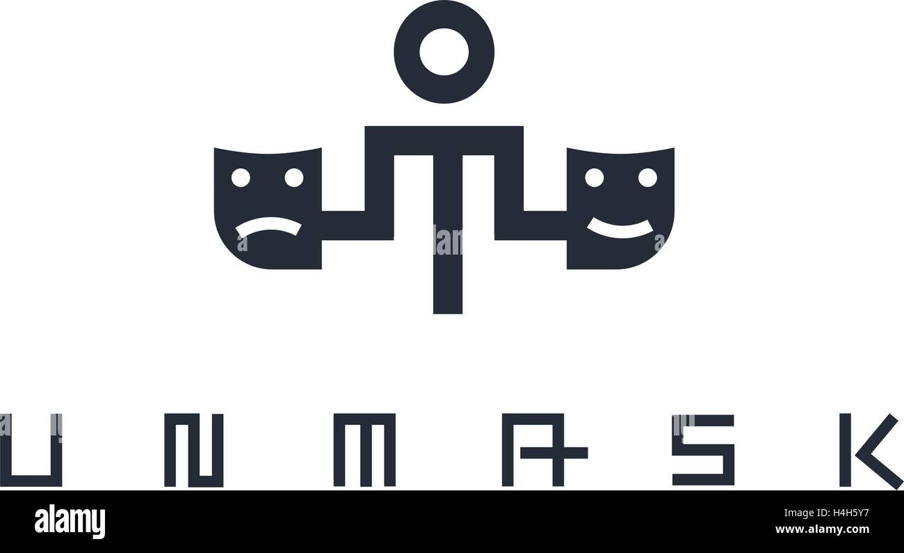 UnMask Concept Design, AI 8 supported Stock Vector Image & Art - Alamy