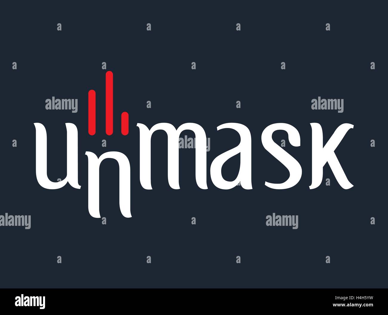 UnMask Concept Design, AI 8 supported Stock Vector Image & Art - Alamy