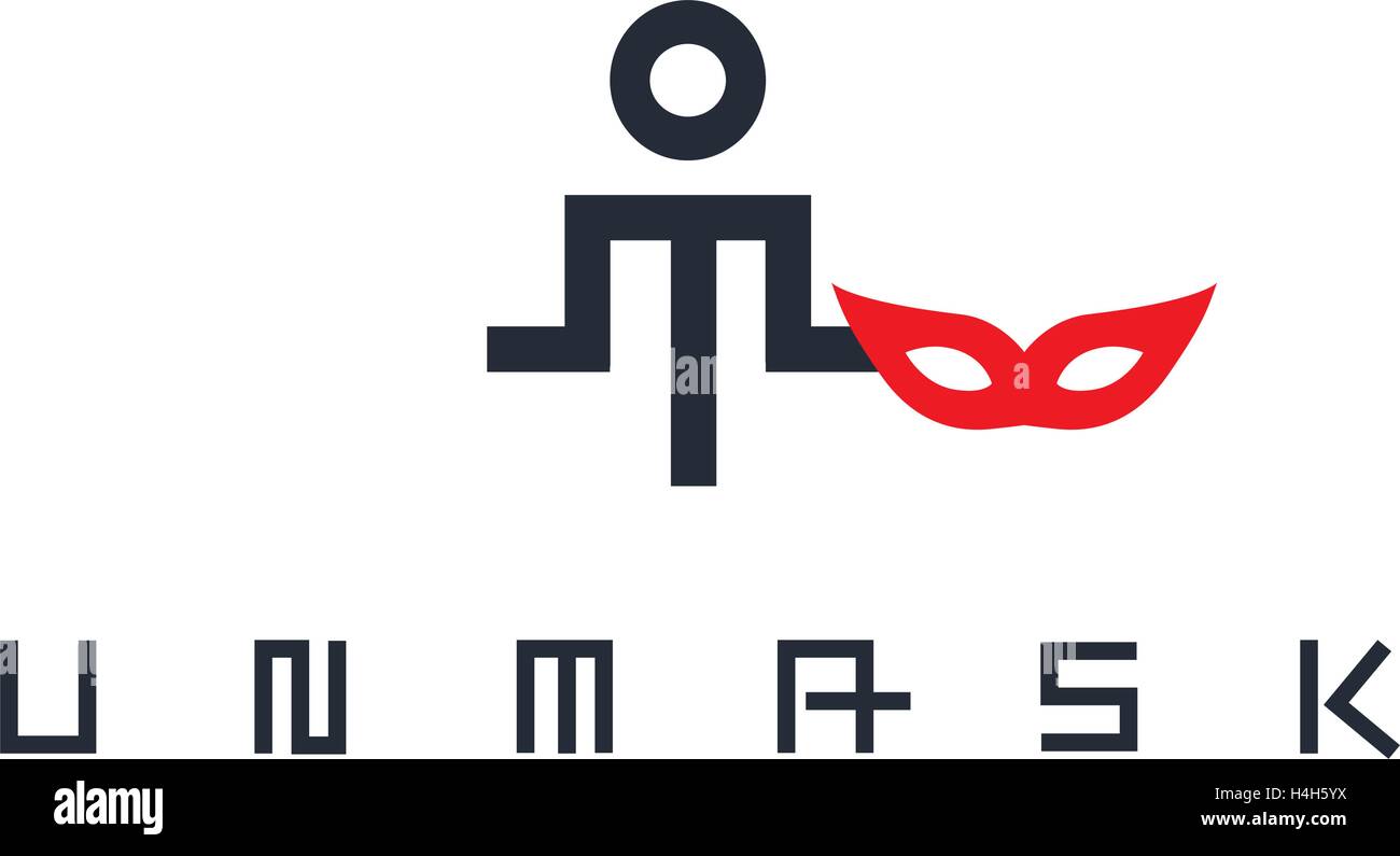 UnMask Concept Design, AI 8 supported Stock Vector Image & Art - Alamy