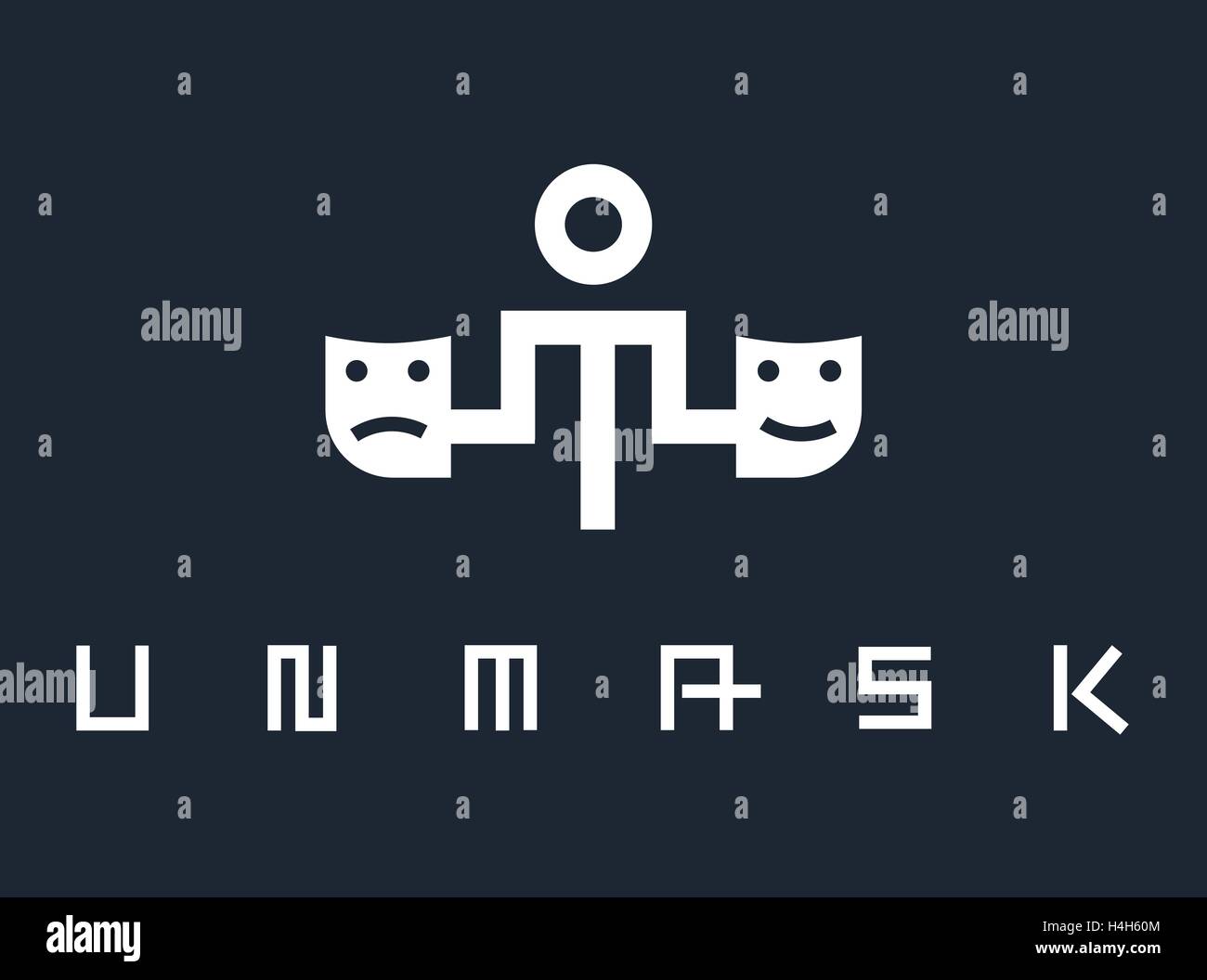 UnMask Concept Design, AI 8 supported Stock Vector Image & Art - Alamy