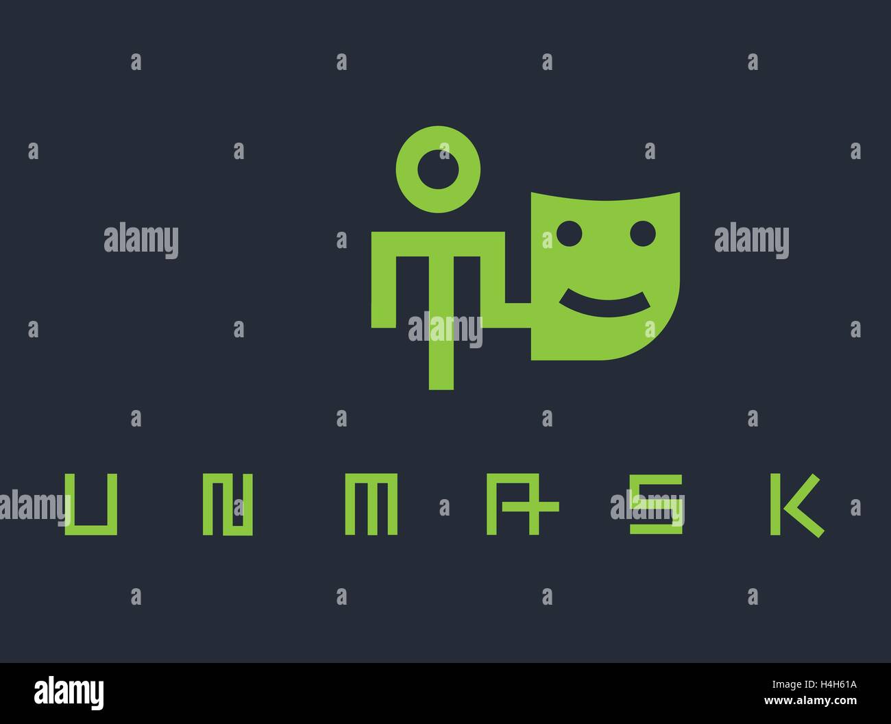 UnMask Concept Design, AI 8 supported Stock Vector Image & Art - Alamy