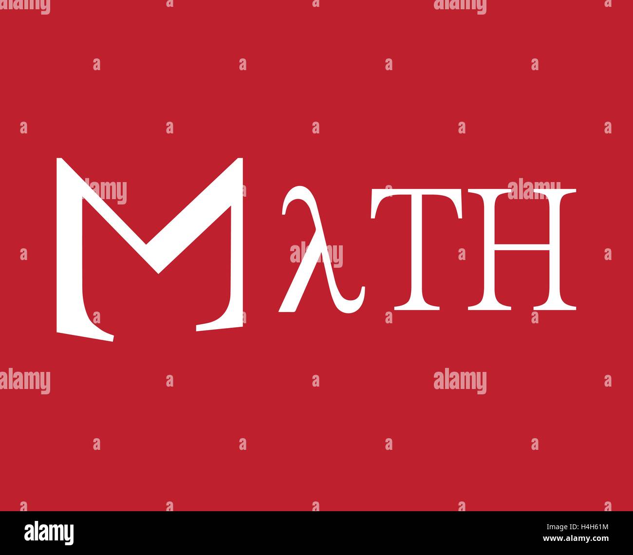 Math Concept Design. AI 8 supported Stock Vector Image & Art - Alamy