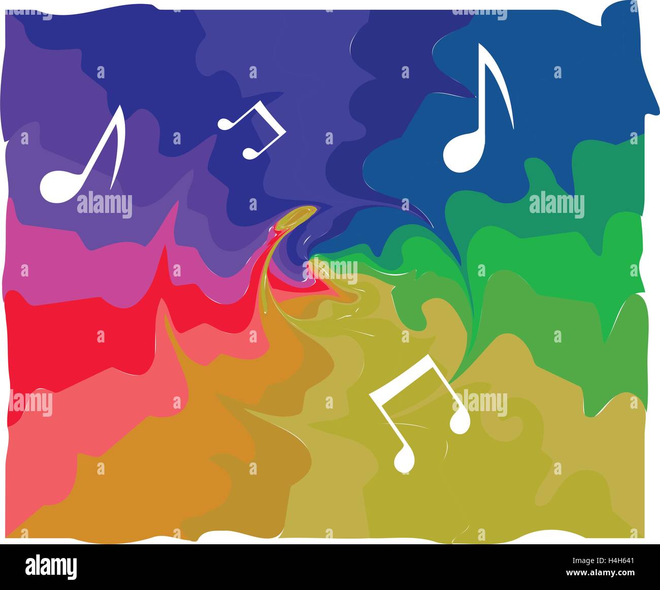 Abstract Music Background Design, AI 10 supported Stock Vector Image ...