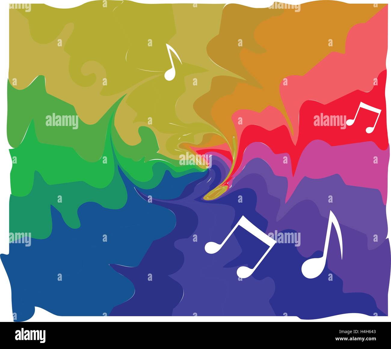 Abstract Music Background Design, AI 10 supported Stock Vector Image ...