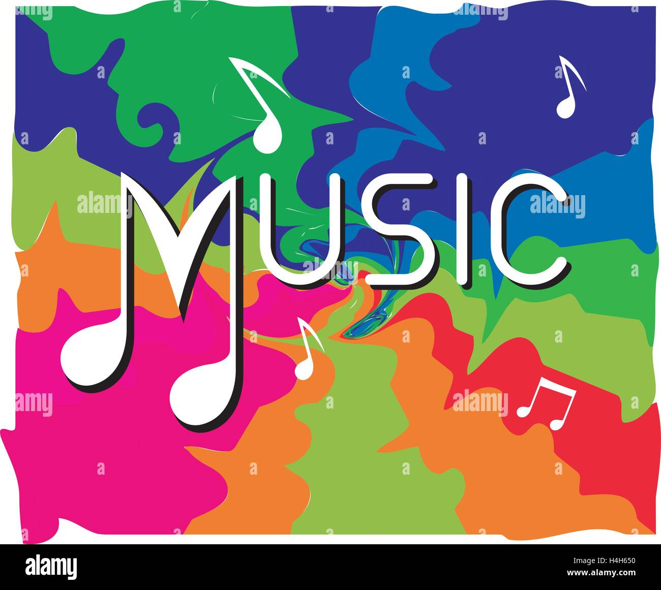 Abstract Bakground with Music Logo Design. AI 10 Supported Stock Vector ...