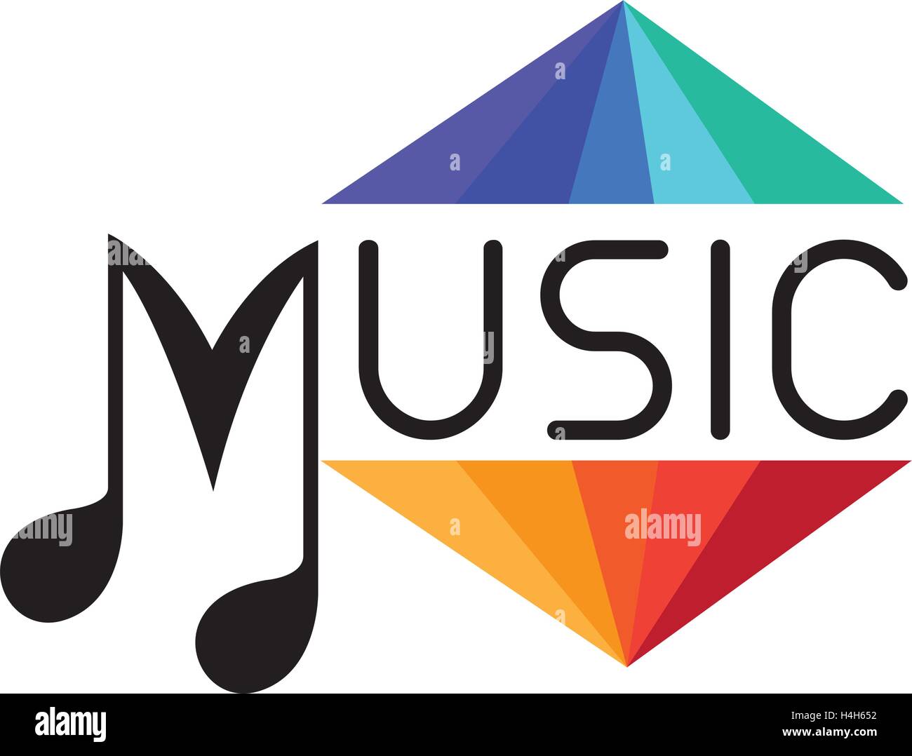 Music Logo Concept Design, AI 10 supported Stock Vector Image & Art - Alamy