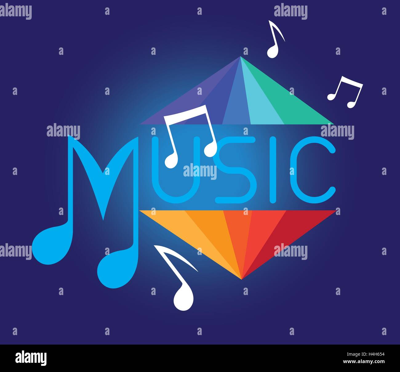 Abstract Music Logo Design. AI 10 supported Stock Vector Image & Art ...