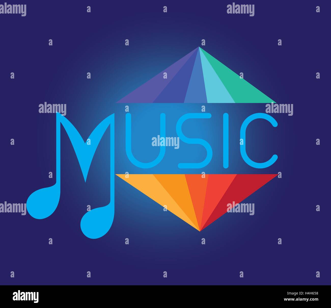 Abstract Music Logo Design. AI 10 supported Stock Vector Image & Art ...