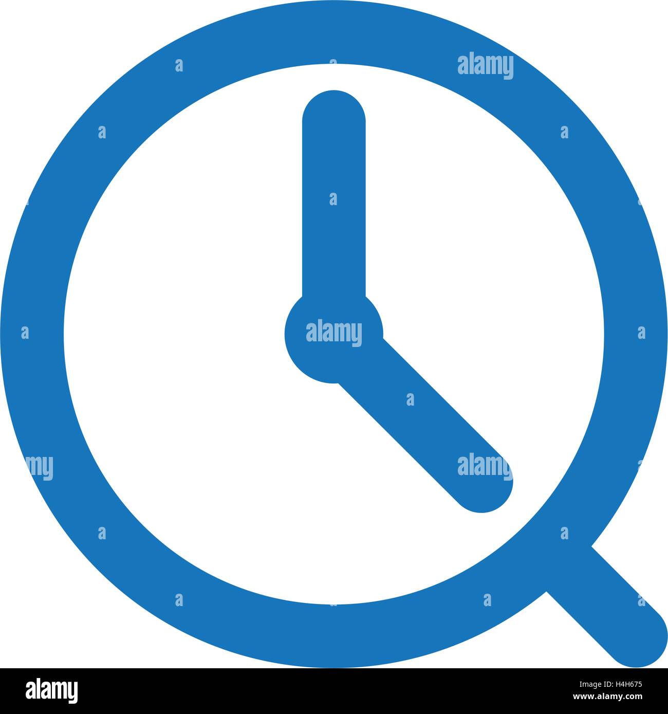 Clock Icon Design, AI 8 supported Stock Vector Image & Art - Alamy