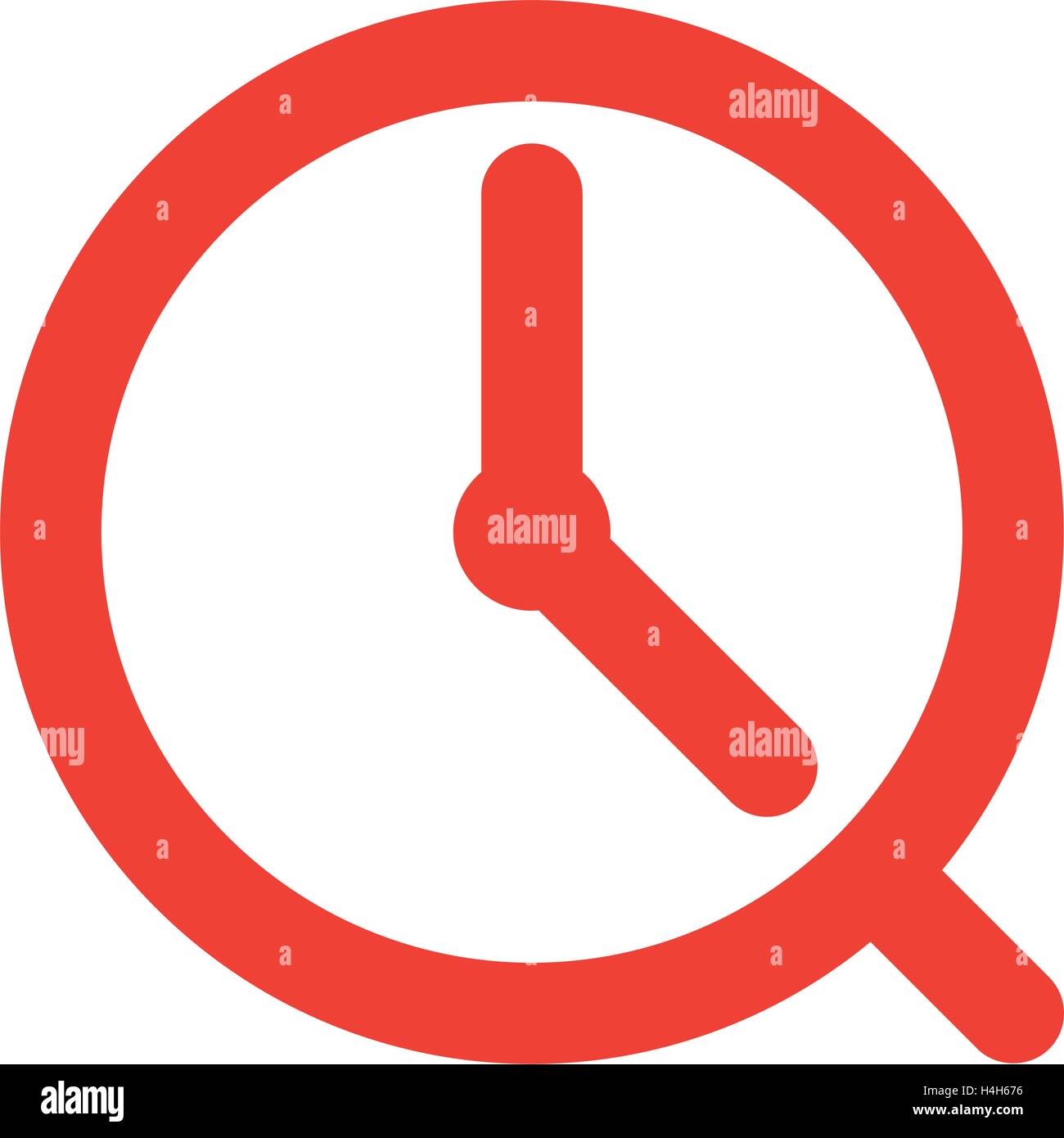 Clock Icon Design, AI 8 supported Stock Vector Image & Art - Alamy