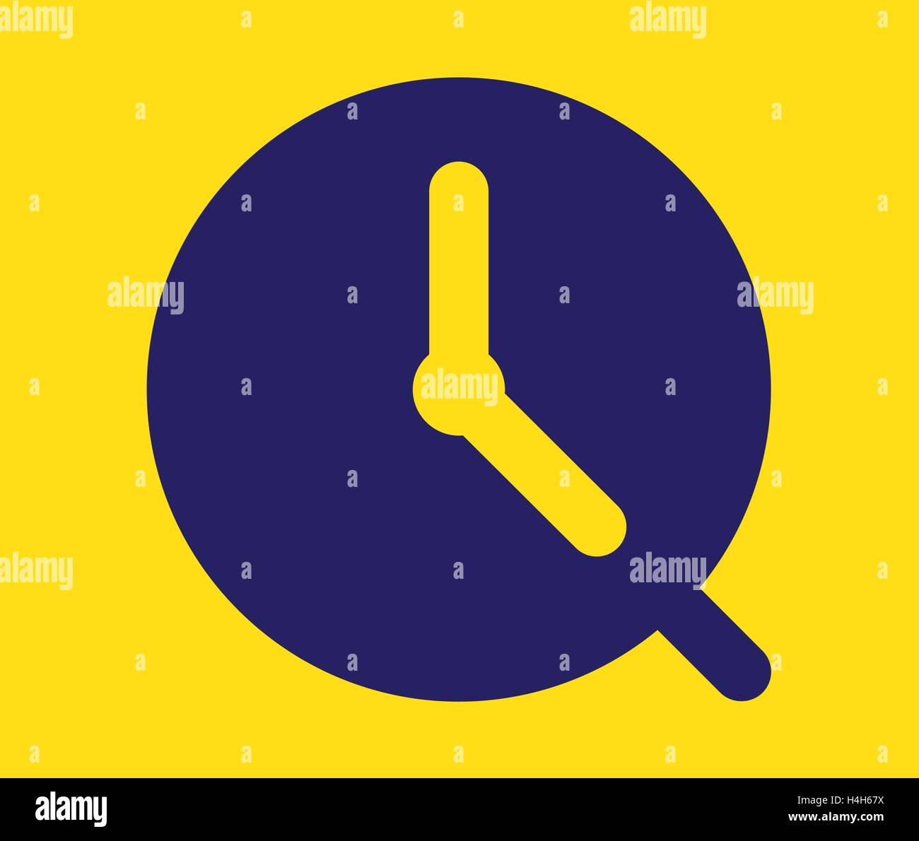 Clock Icon Design, AI 8 supported Stock Vector Image & Art - Alamy
