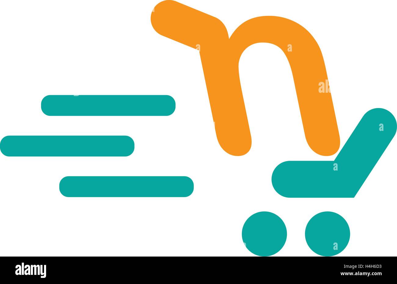 Shopping Cart Icon Concept Design. AI 8 supported Stock Vector Image ...