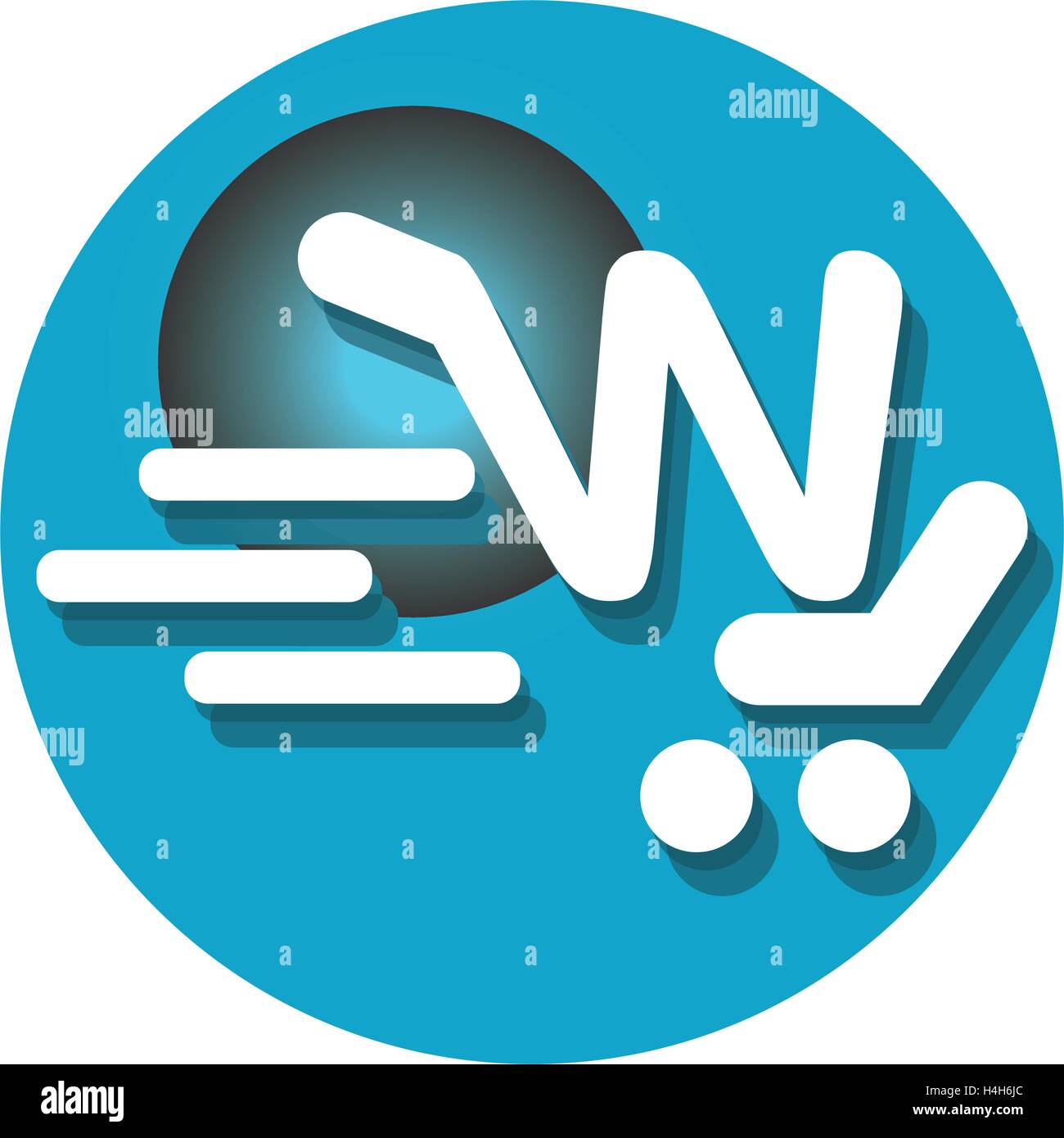 Shopping Cart Icon Concept Design. AI 8 supported Stock Vector Image ...