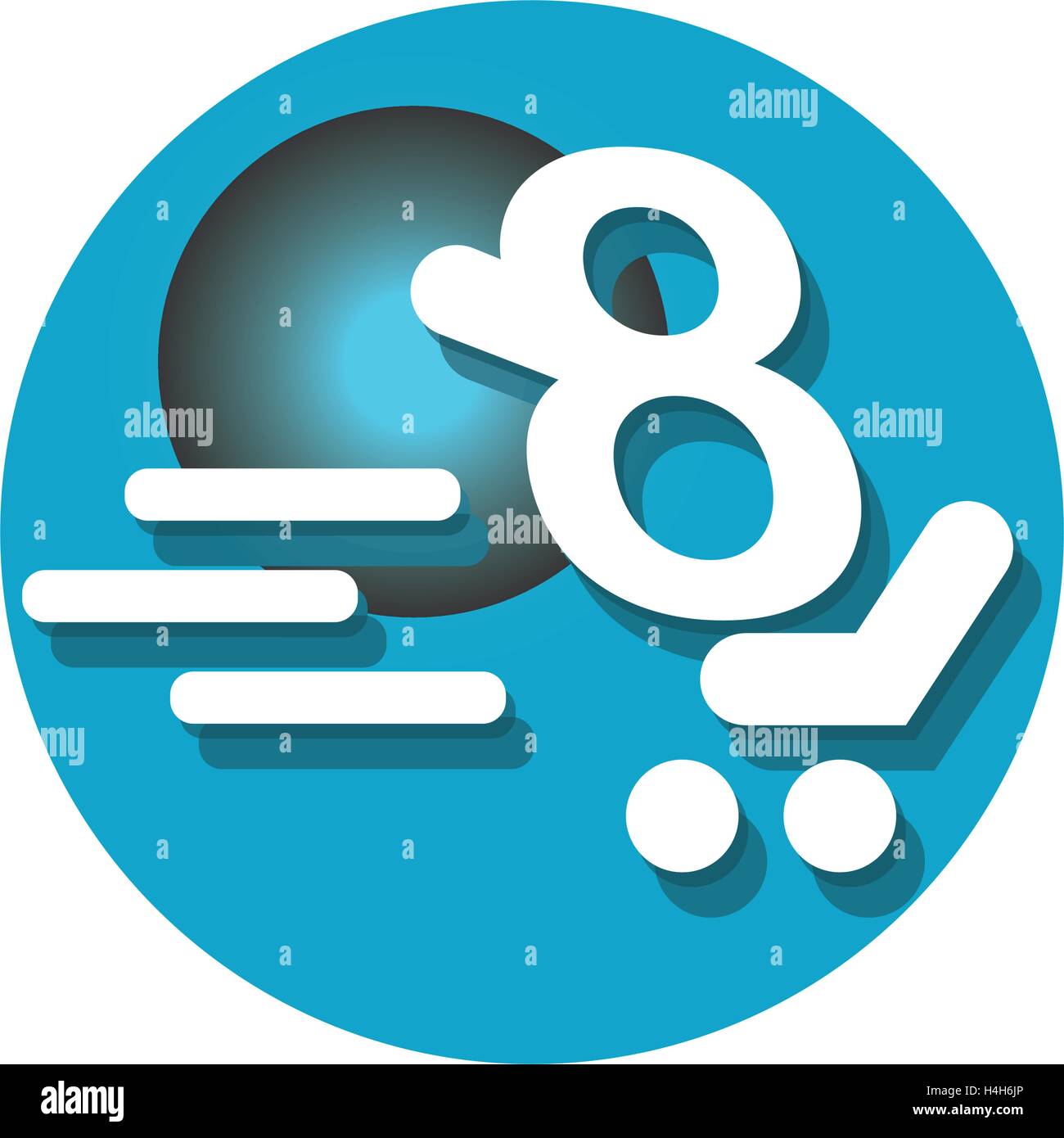 Shopping Cart Icon Concept Design. AI 8 supported Stock Vector Image ...