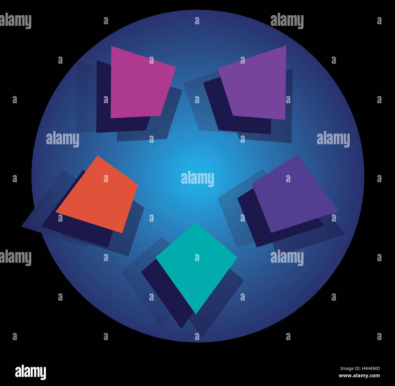 Colorful Star Logo. EPS Supported Stock Vector Image & Art - Alamy