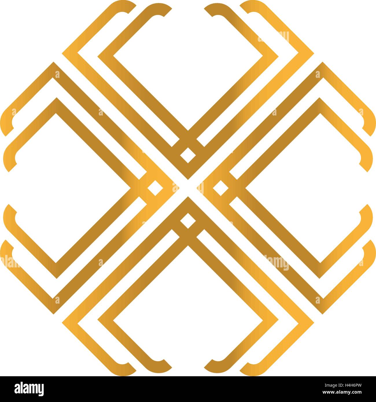 Golden Abstract T Logo Design, AI 10 supported Stock Vector Image & Art ...