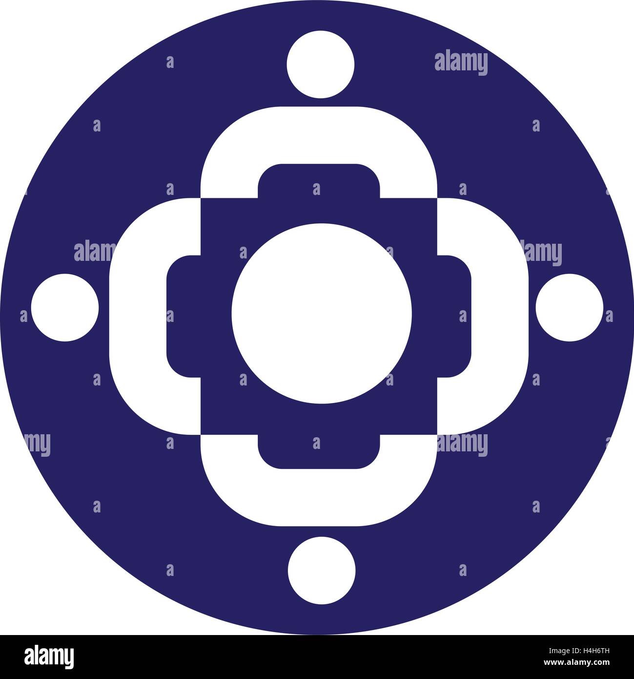 Teamwork Icon With. AI 8 Supported Stock Vector Image & Art - Alamy