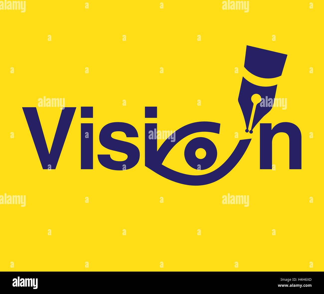 Vision Theme Logo Concept. AI 8 supported Stock Vector Image & Art - Alamy