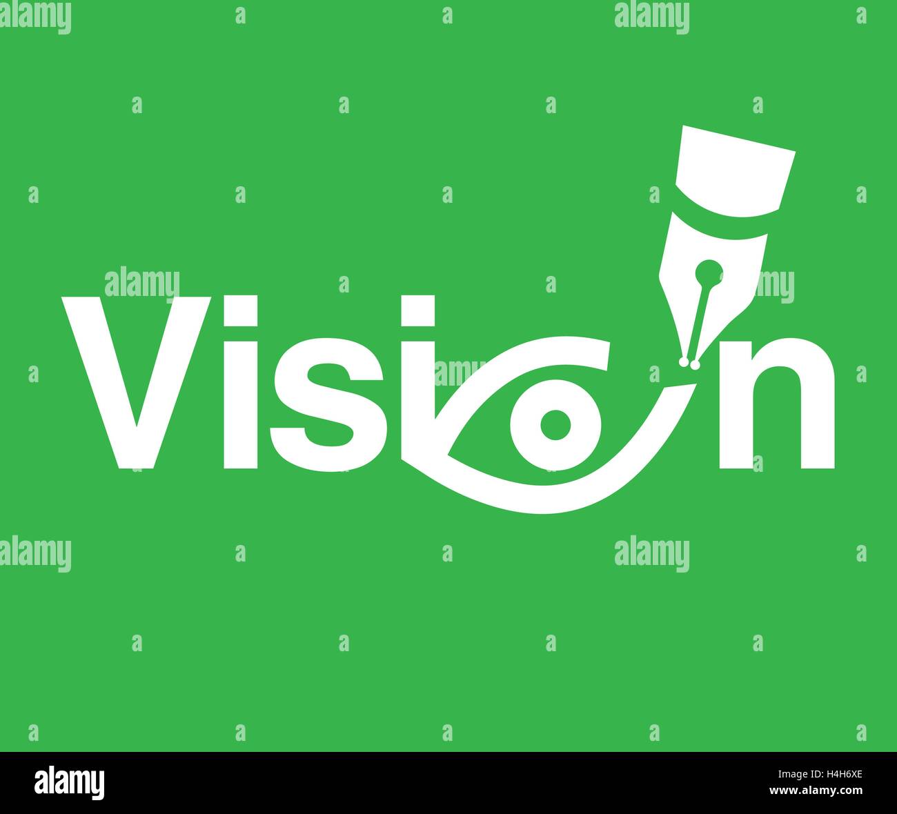Vision Theme Logo Concept. AI 8 supported Stock Vector Image & Art - Alamy