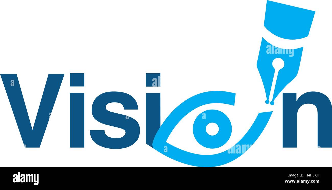 Vision Theme Logo Concept. AI 8 supported Stock Vector Image & Art - Alamy