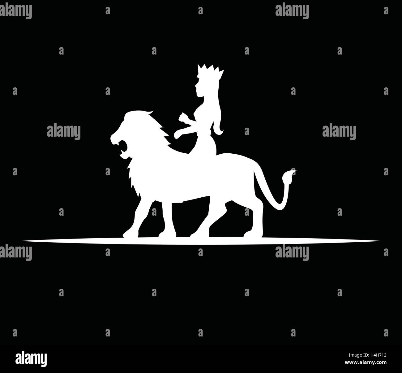Illustrator lion logo hi-res stock photography and images - Alamy