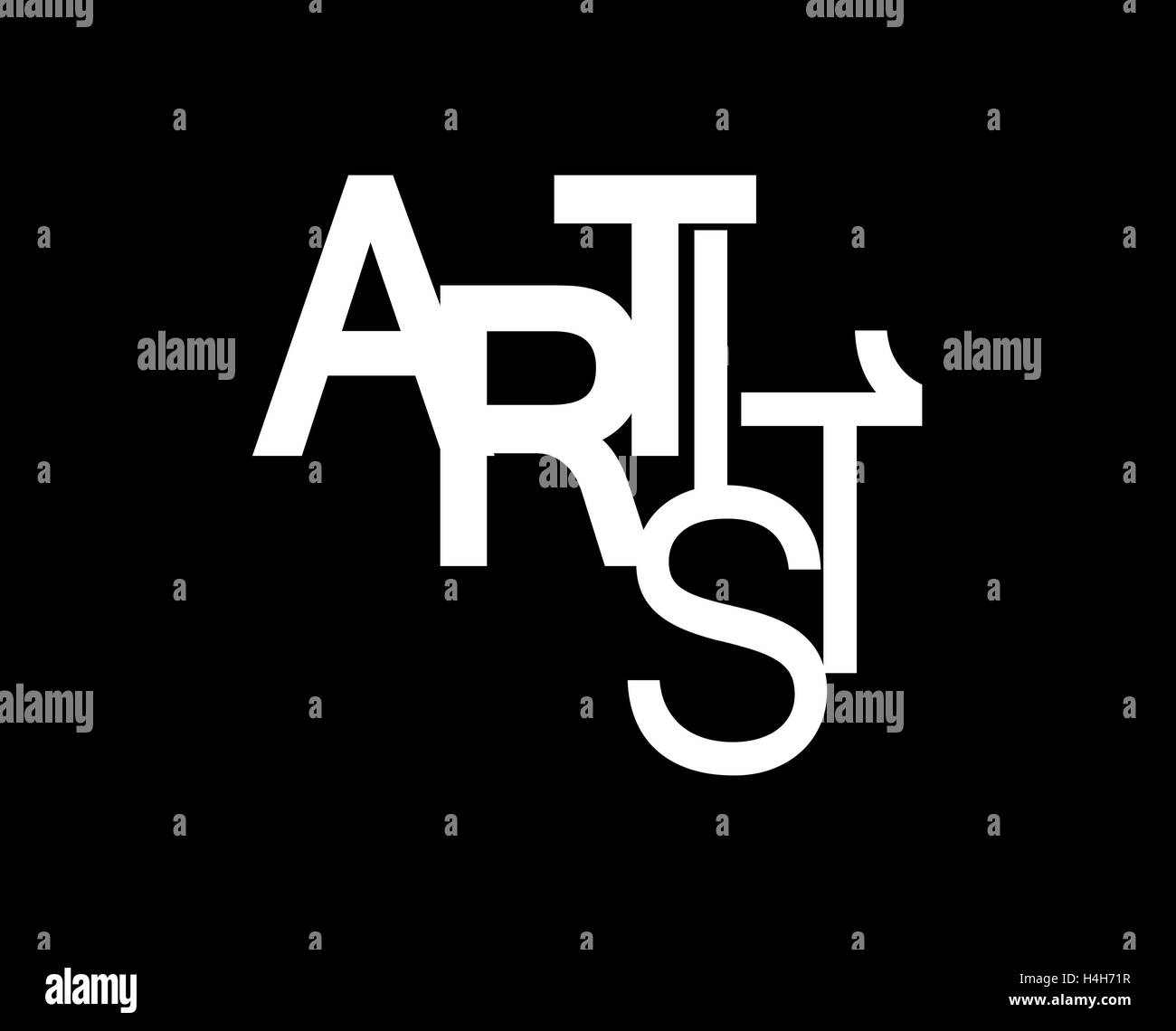 Artist Logo Concept Design, AI 8 supported Stock Vector Image & Art - Alamy