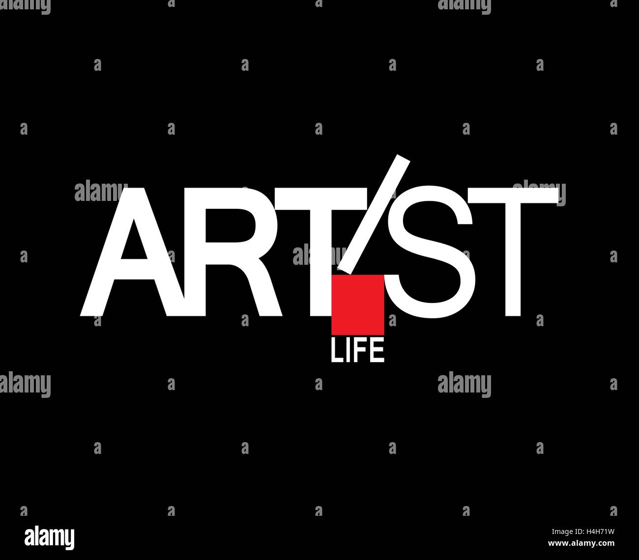 Artist Logo Concept Design, AI 8 supported Stock Vector Image & Art - Alamy