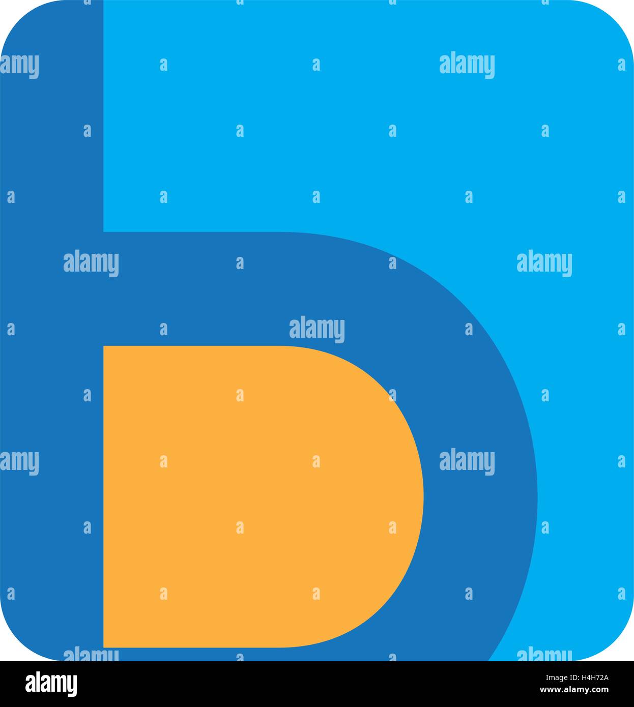 B Icon Design. AI 8 supported Stock Vector Image & Art - Alamy