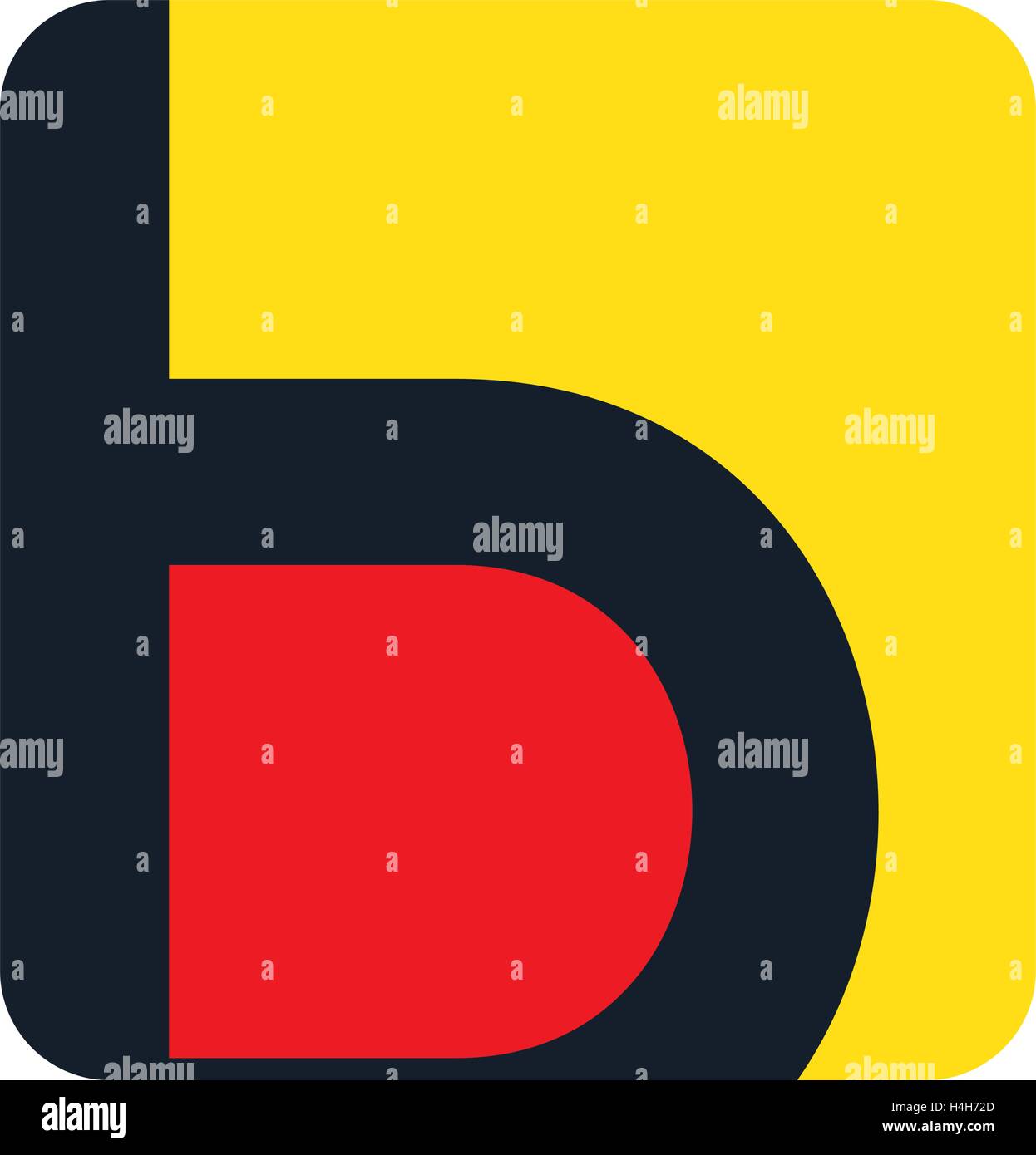 B Icon Design. AI 8 supported Stock Vector Image & Art - Alamy