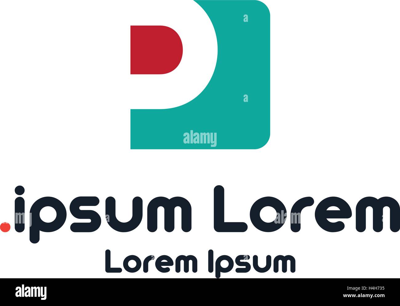 P Logo Concept Design. AI 8 supported Stock Vector Image & Art - Alamy