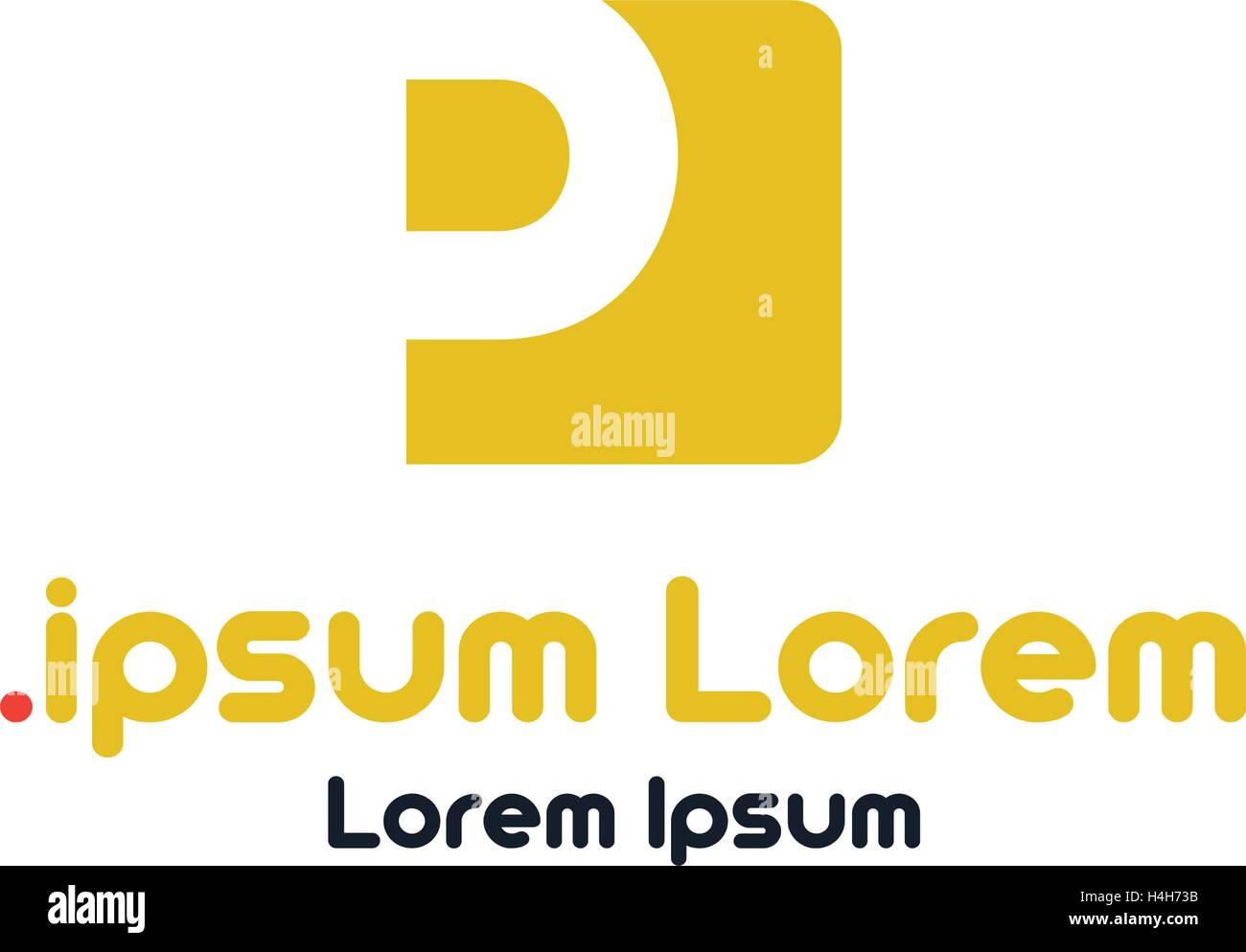 P Logo Concept Design. AI 8 supported Stock Vector Image & Art - Alamy