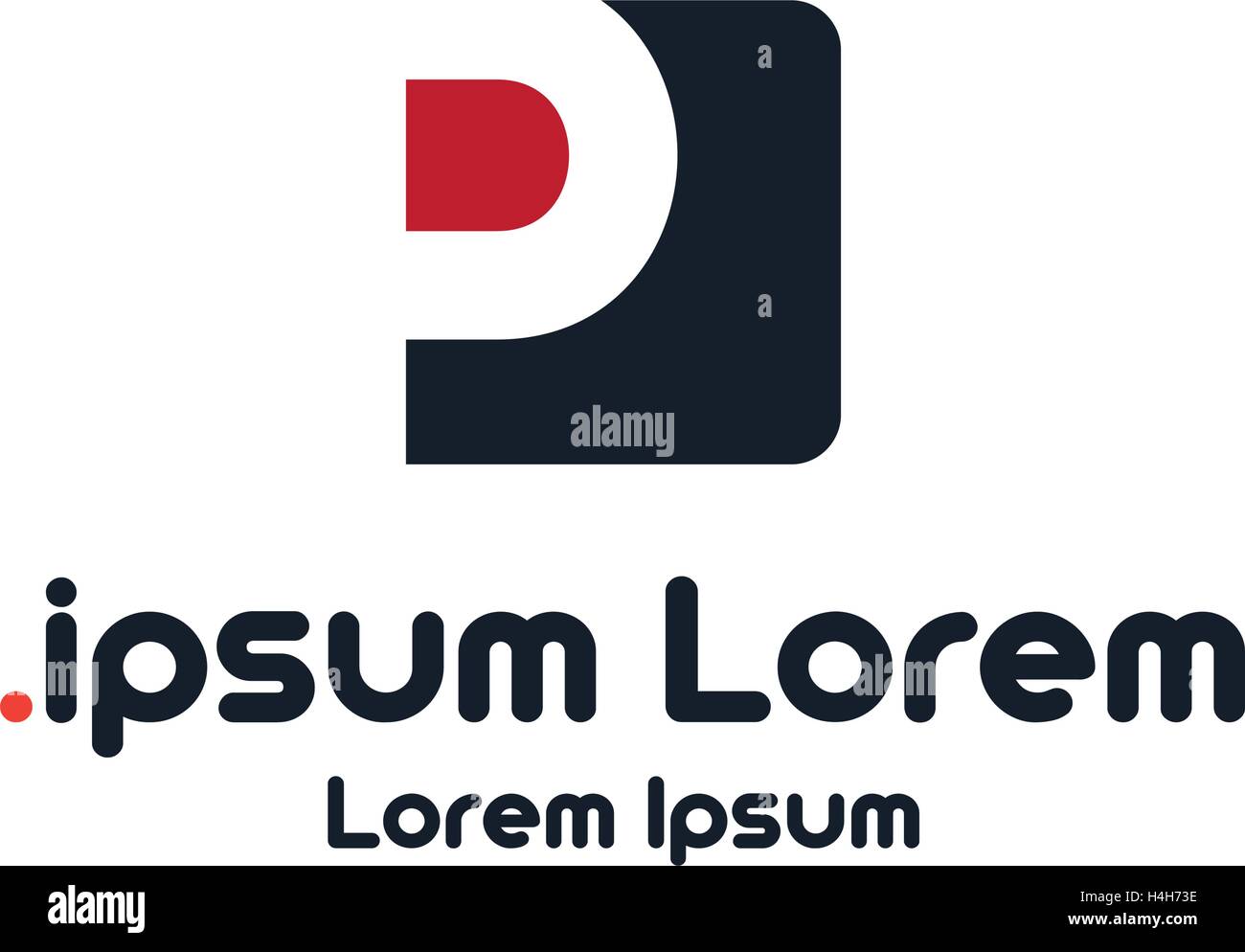 P Logo Concept Design. AI 8 supported Stock Vector Image & Art - Alamy