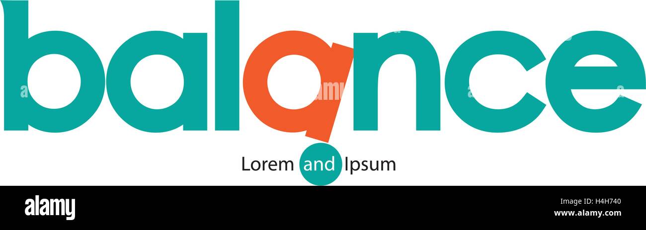 Balance Logo Concept Design, AI 8 supported Stock Vector Image & Art ...