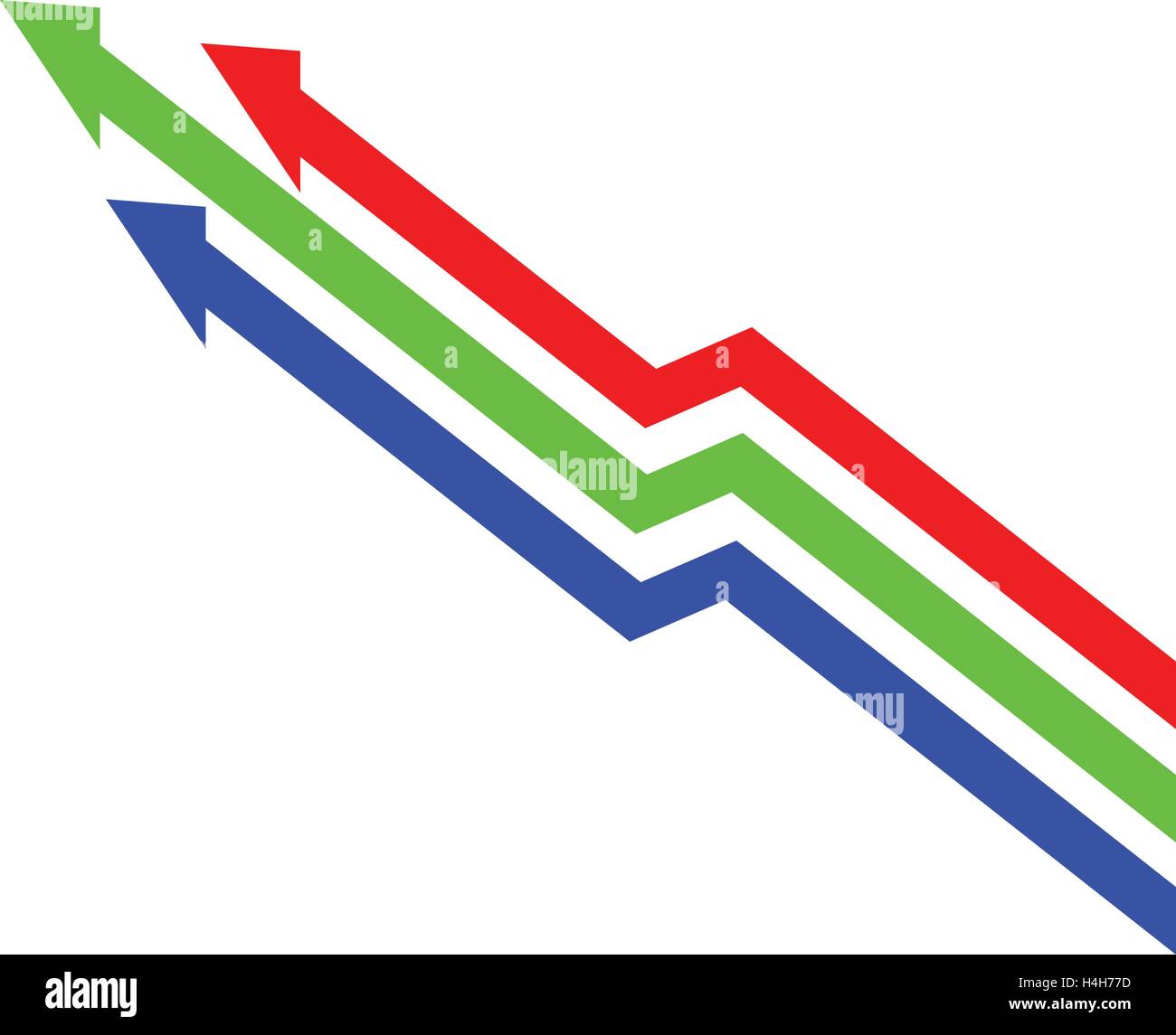 RGB Arrows Up Design Stock Vector Image & Art - Alamy