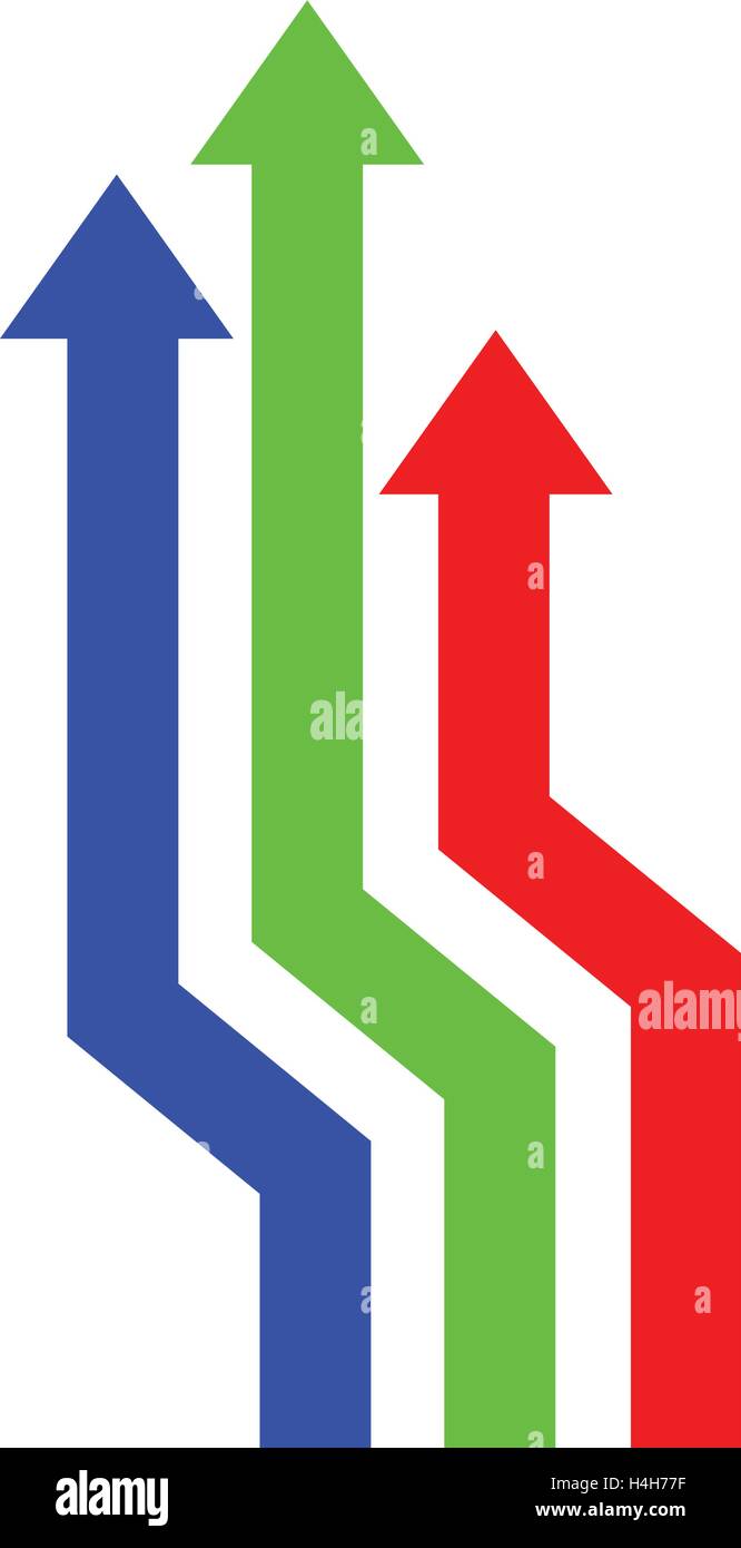 RGB Arrows Up Design Stock Vector Image & Art - Alamy