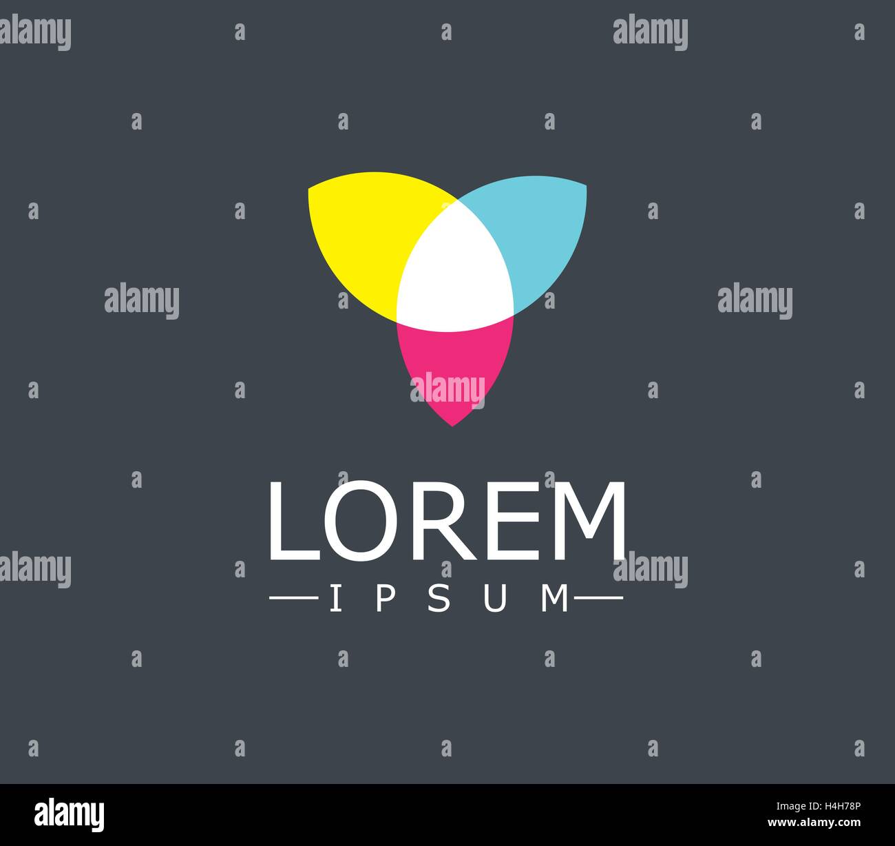 Modern colored font logo hi-res stock photography and images - Alamy