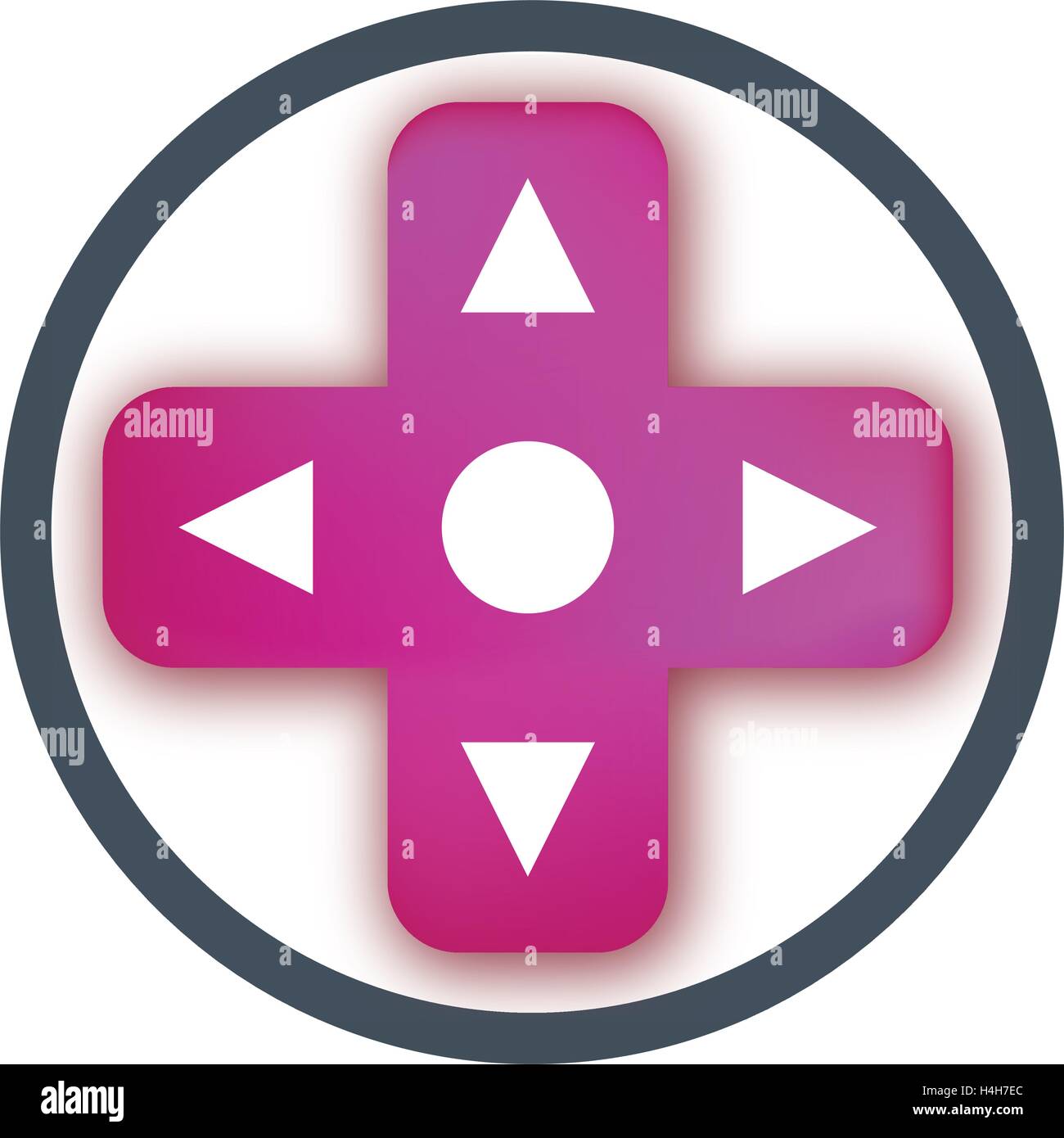 Game Controller Button Design Stock Vector Image & Art - Alamy