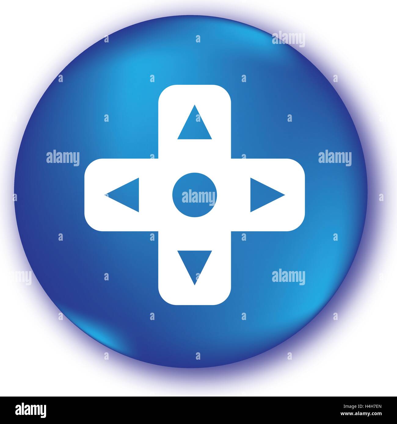 Game Controller Button Design Stock Vector Image & Art - Alamy