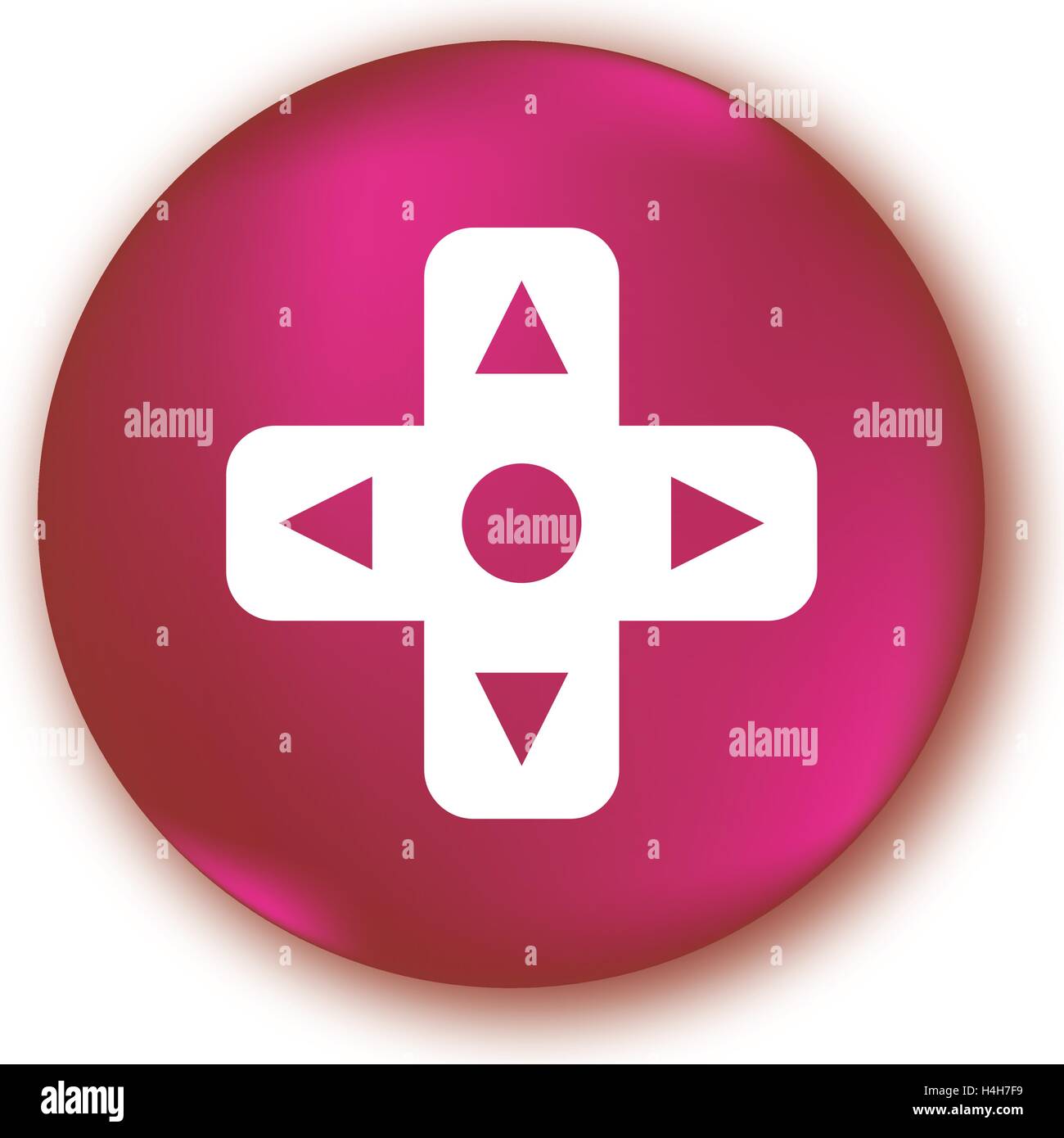 Game Controller Button Design Stock Vector Image & Art - Alamy