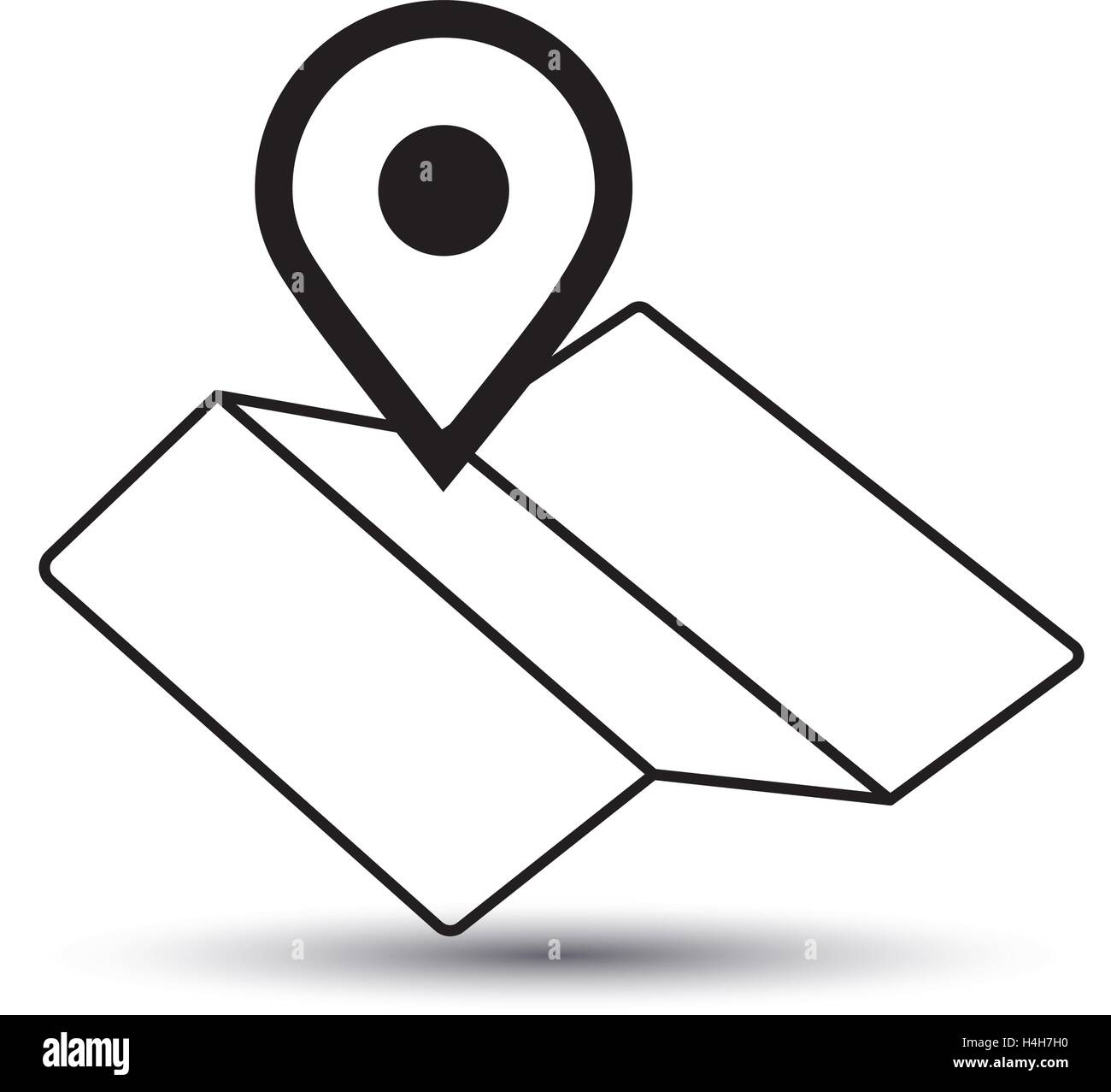 Map Icon and Pin Design, EPS 10 supported Stock Vector Image & Art - Alamy