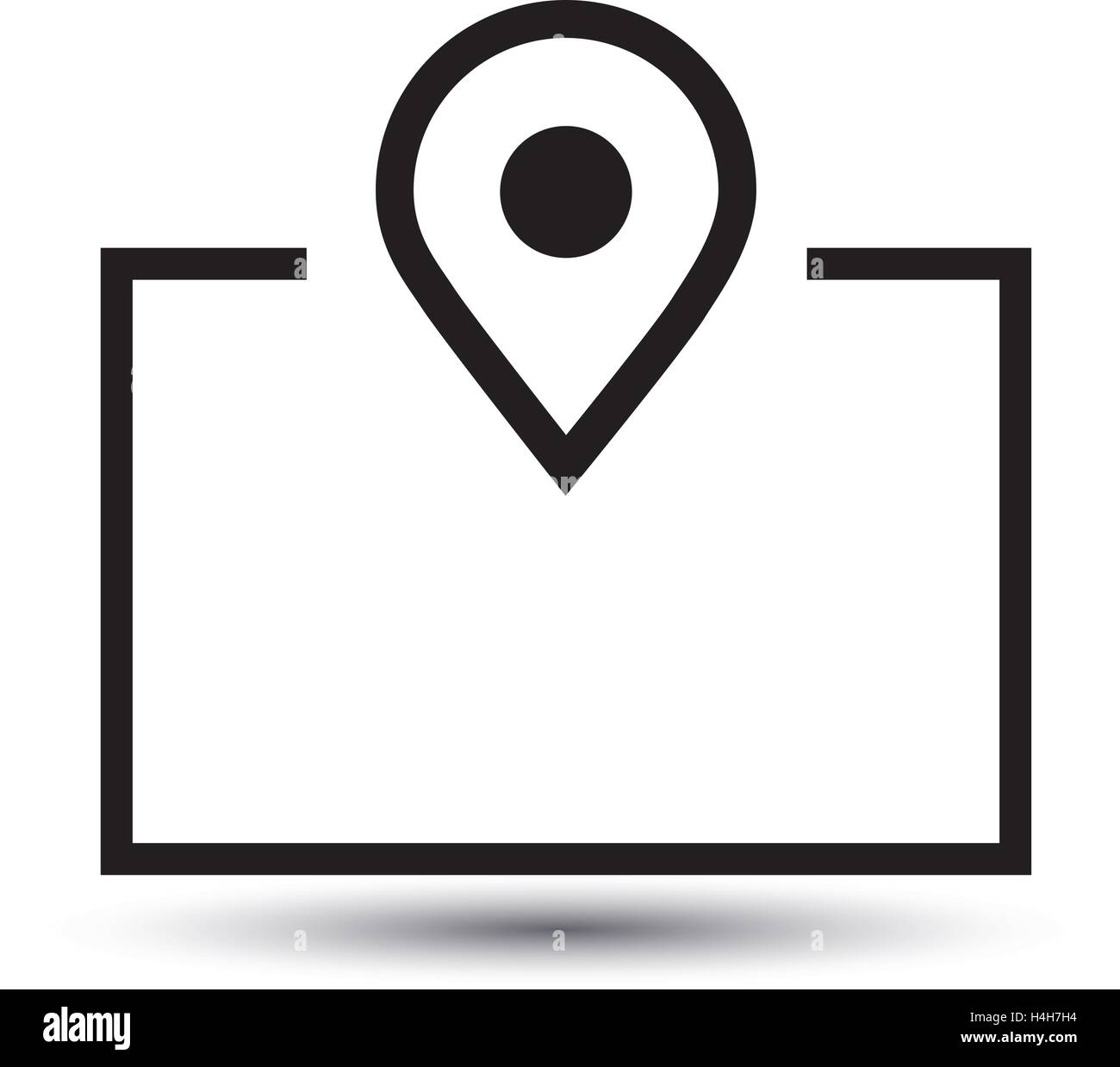 Map Icon and Pin Design, EPS 10 supported Stock Vector Image & Art - Alamy